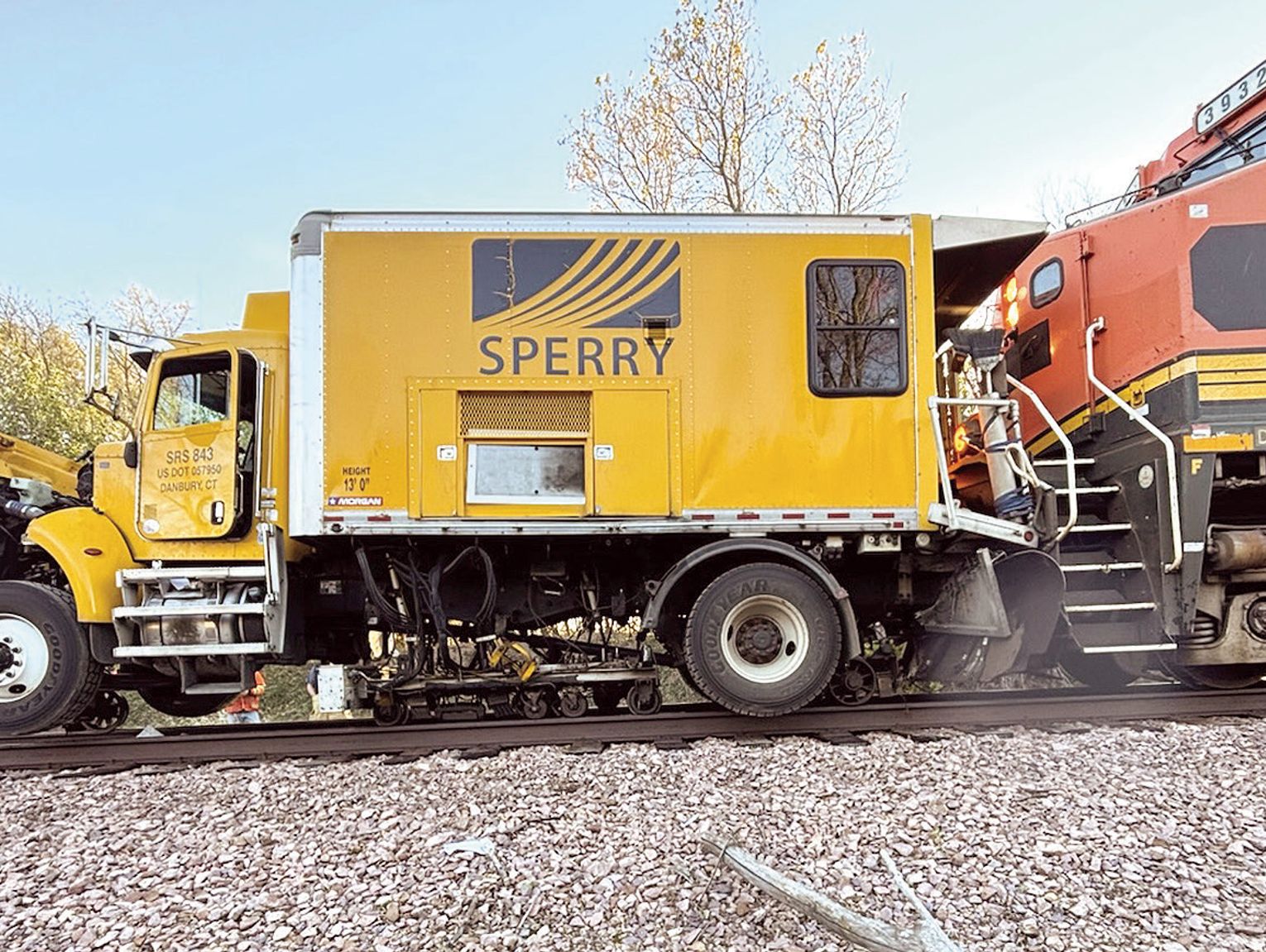 Rear-ended on the tracks